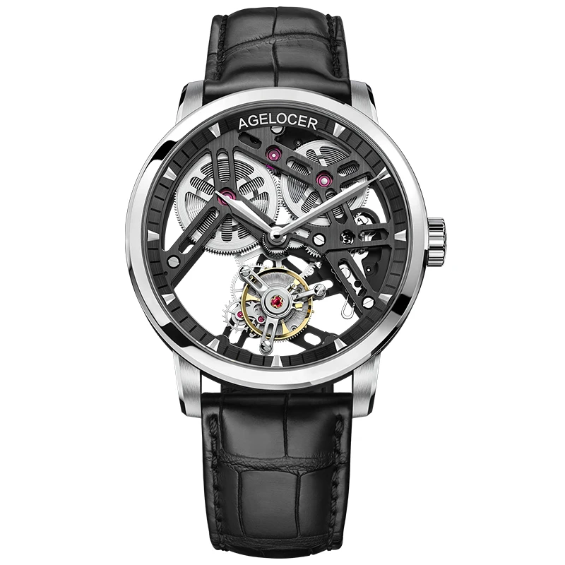 AGELOCER New Original Tourbillon Watch Men Power Reserve 80 Top Brand ...