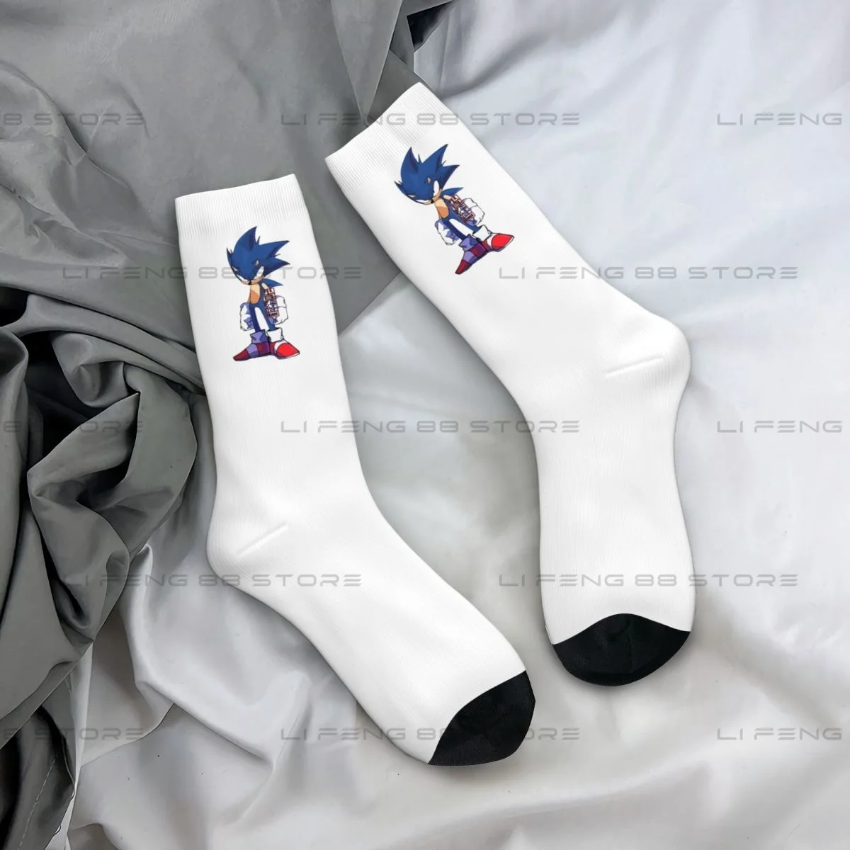 Hedgehog Shadow Vintage Retro 90s Men Women Socks Outdoor Novelty ...