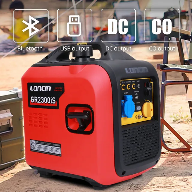 LONCIN GR2300IS 230V Gasoline Generator Quiet Frequency Conversion 2 ...