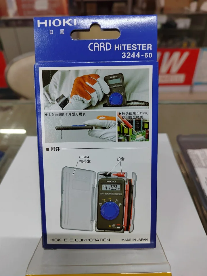Hioki Multimeter Hioki 3244-60 Card HiTester Multimeter - Ultra-Thin ...