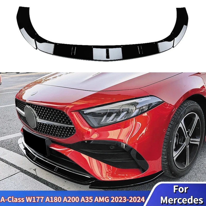 For-Mercedes-A-Class-W177-A180-A200-A35-AMG-2023-2024-Car-Front-Bumper ...
