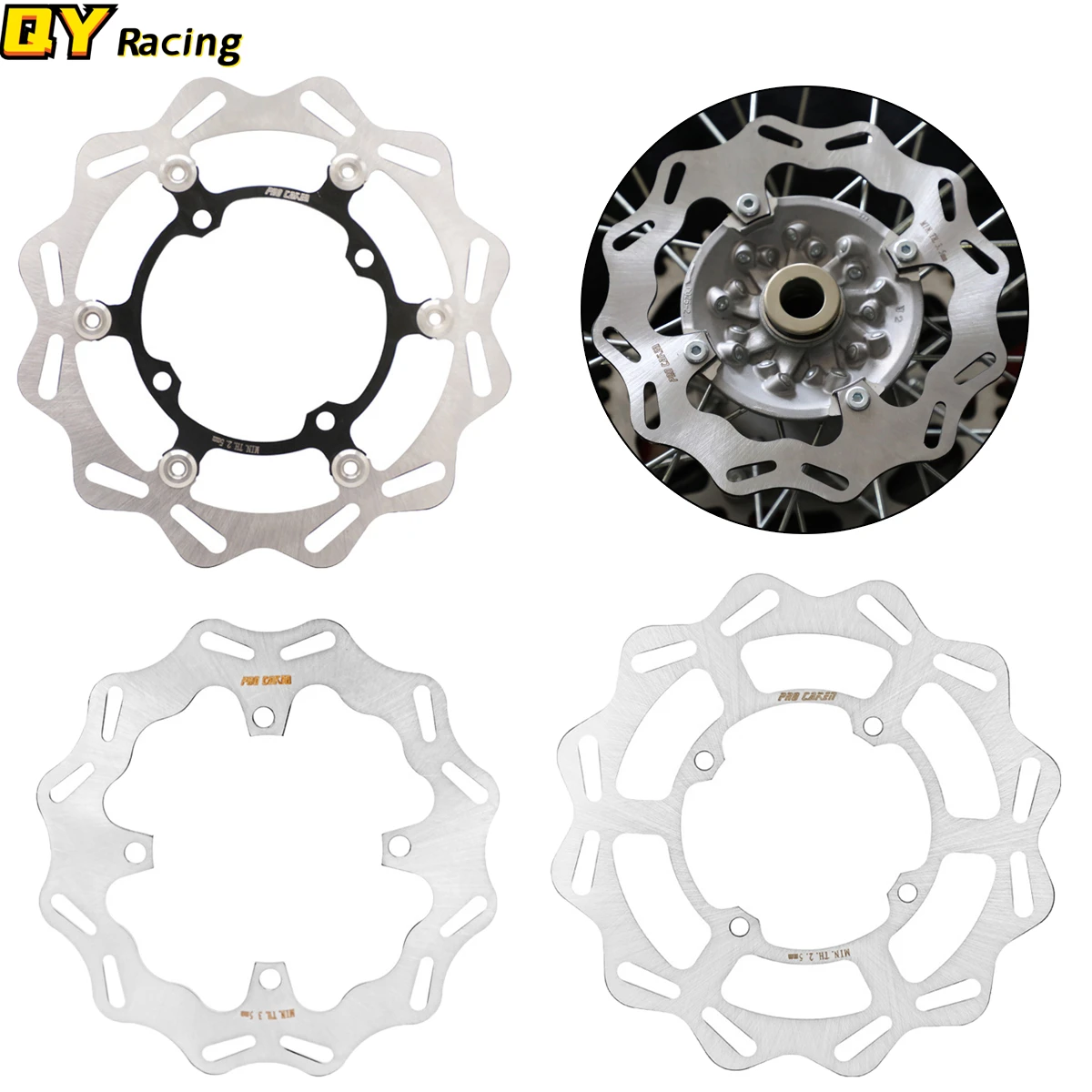 Motorcycle-Front-Rear-Floating-Brake-Disc-Rotor-For-Kawasaki-KX250F ...