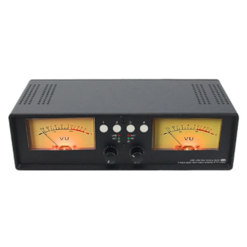 Dual Analog VU Meter MIC/LINE Sound Level Meter 4 Channel Audios ...