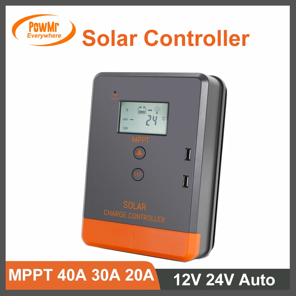 MPPT-40A-30A-20A-Solar-Charger-Controller-12V-24V-Auto-LCD-Display-Dual ...