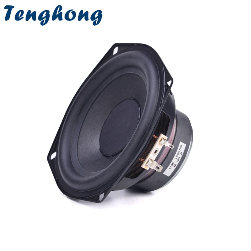 Tenghong-1pcs-5-25-Inch-Subwoofer-Sound-Speaker-Driver-4-Ohm-30W-Curved ...
