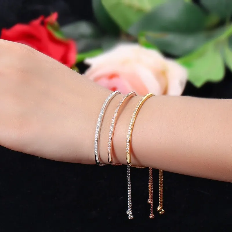 3pcs Bracelets For Women Simple Models Gold Silver Rose Gold Each 1 ...