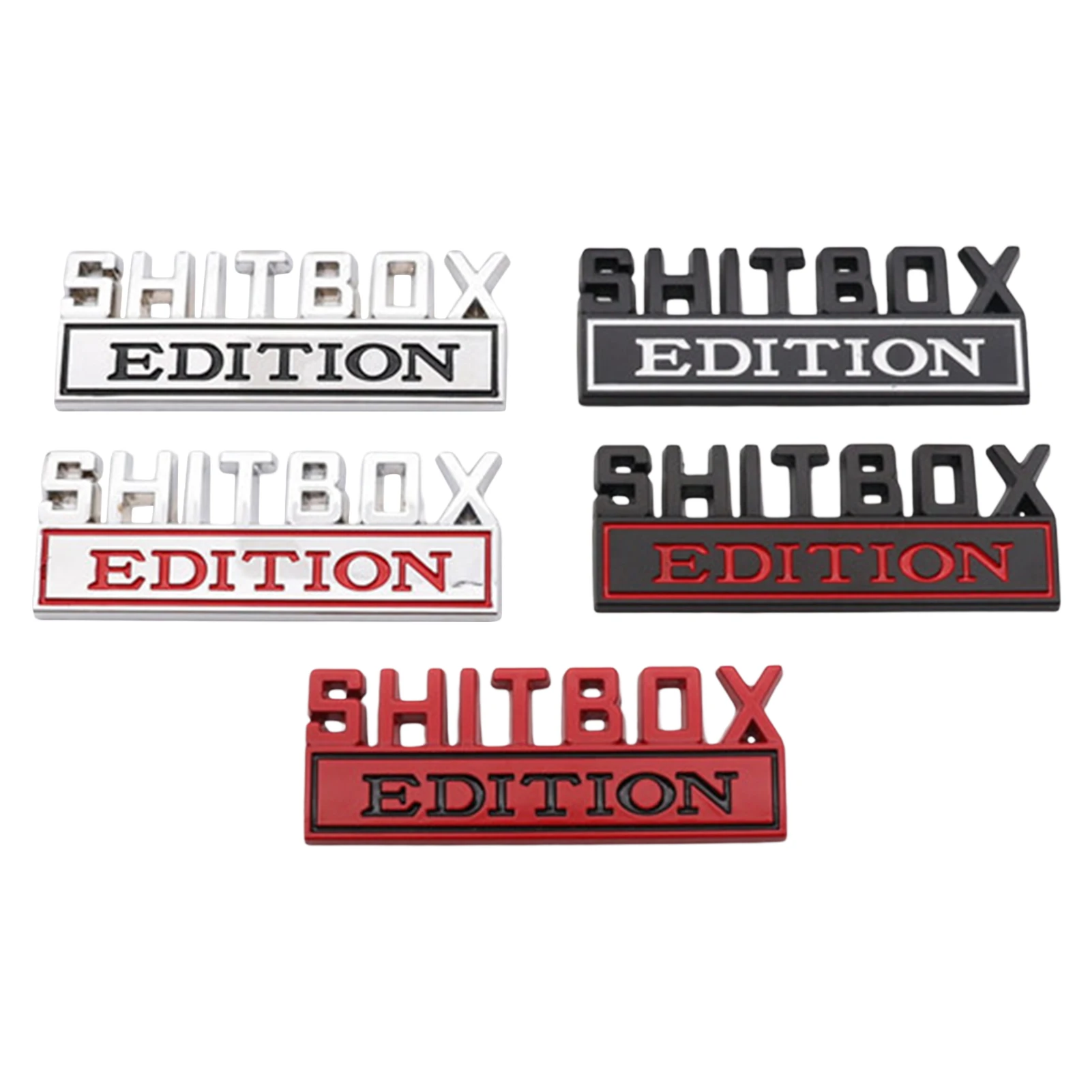 3D-SHITBOX-EDITION-Badge-Decals-Car-Tail-Side-Sticker-Accessories-Front ...