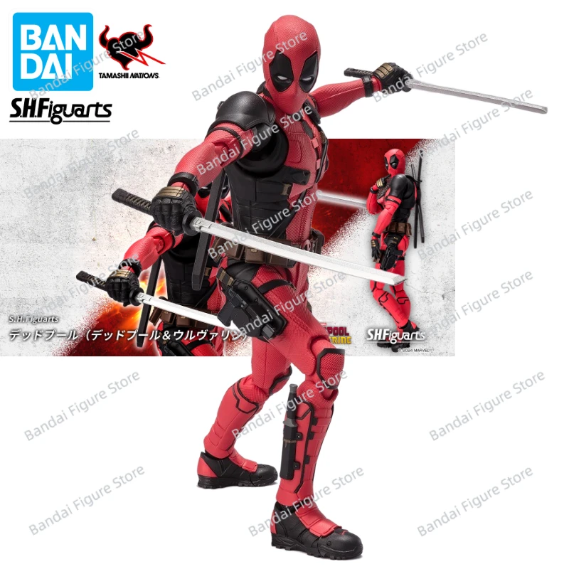 100-Original-Bandai-S-H-Figuarts-SHF-Deadpool-Wolverine-Movie-Deadpool ...