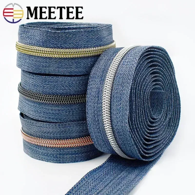 5# Plastic Zippers Tape By The Meter Garment Coil Zips Nylon Zipper for ...
