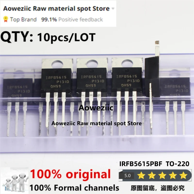 Aoweziic 2019 + 100% baru diimpor asli irirfb5615 TO 220 N Channel FET 150V 35A|Sirkuit terpadu ...