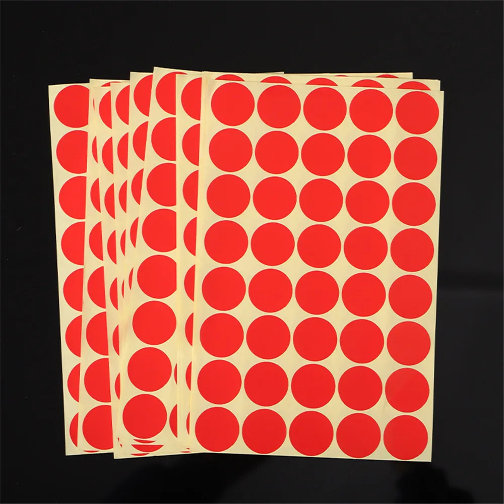 red Circle Sticker for DIY Logo Design Name Tag Label round red paper ...