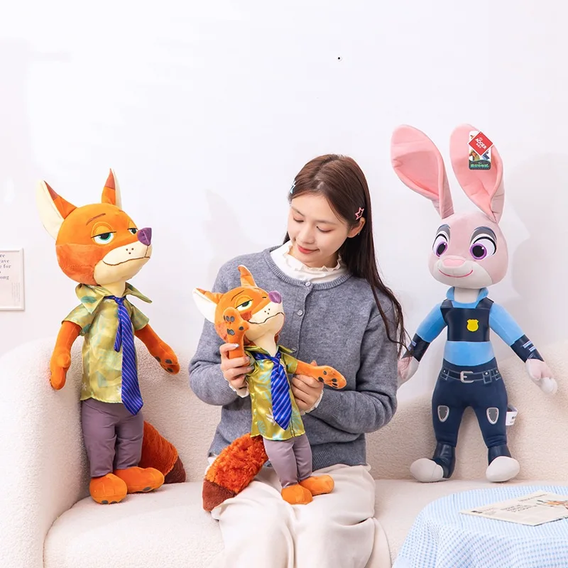 Crazy Zootopia Plush Toy Doll Judy Doll Fox Nick Plush Toy Children's ...