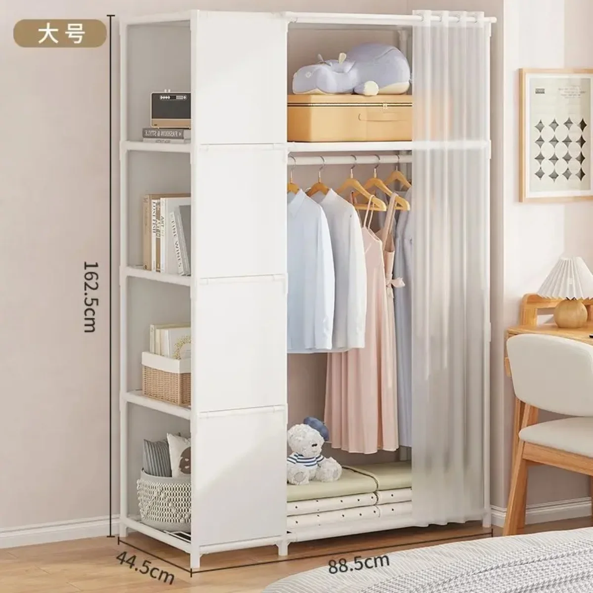 Dustproof-Storage-Cabinet-for-DIY-Assembly-Roupeiros-para-Quarto-Open ...
