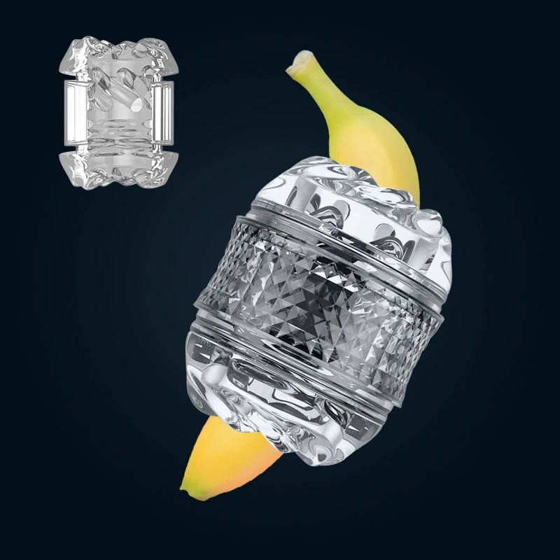 Male-Masturbator-Cup-Open-Ended-Stroker-with-Crystal-Ribbed-Tunnel ...