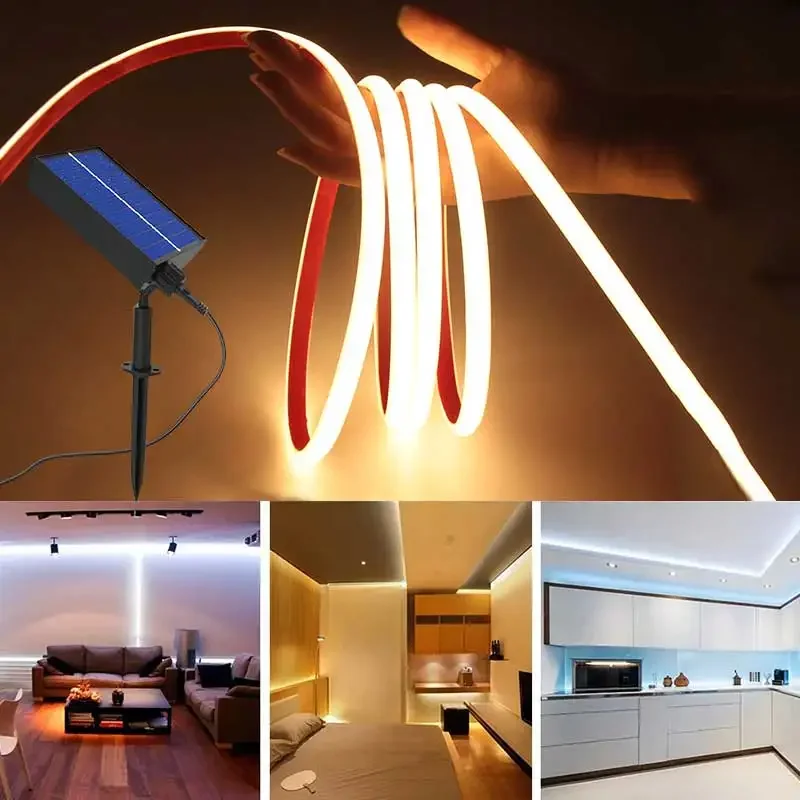 24V-COB-Solar-Neon-Light-Strip-Flexible-Lights-Self-Adhesive-Tape-LED ...