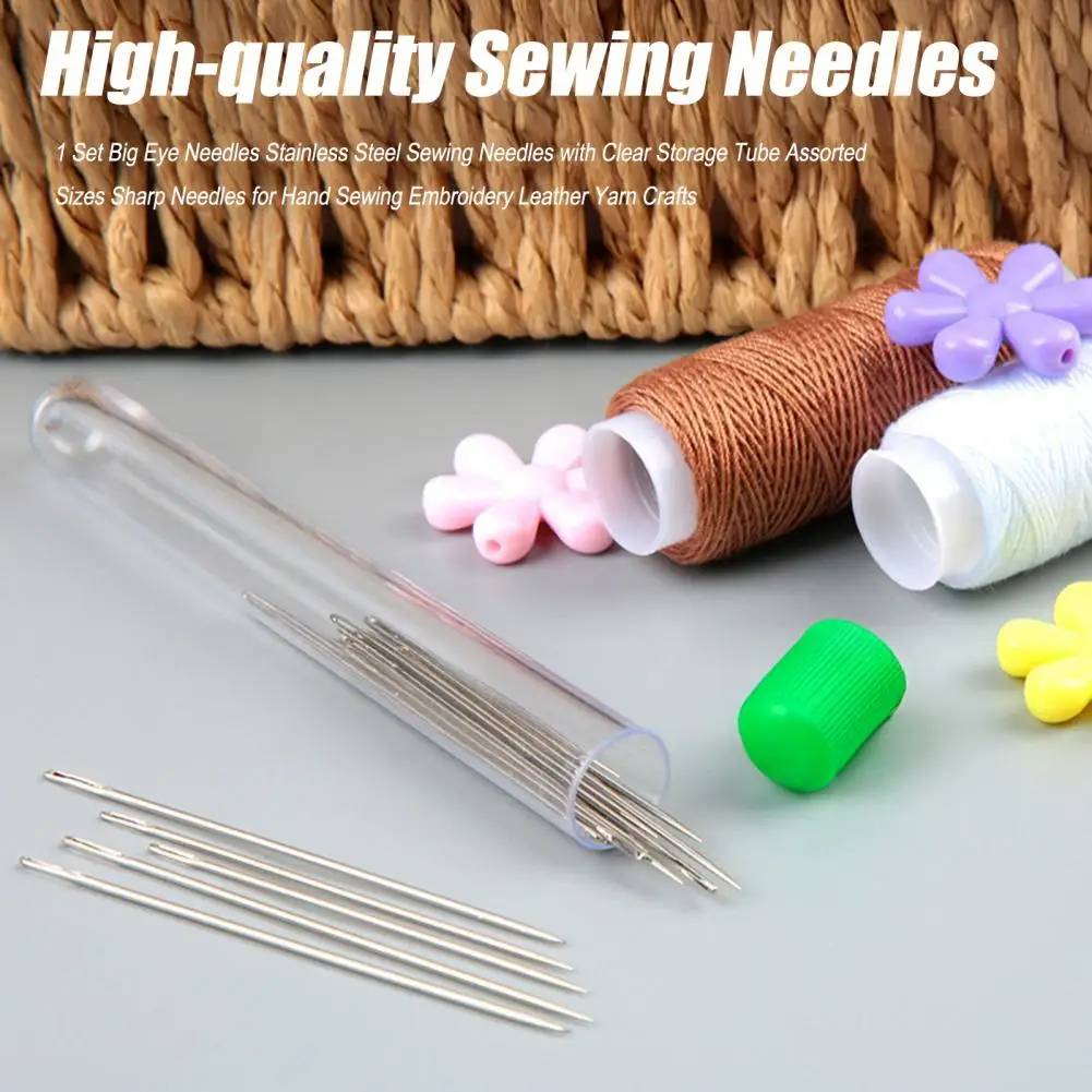 Sewing Needle Assortment Sewing Needle Set Assorted Sizes Big Eye ...