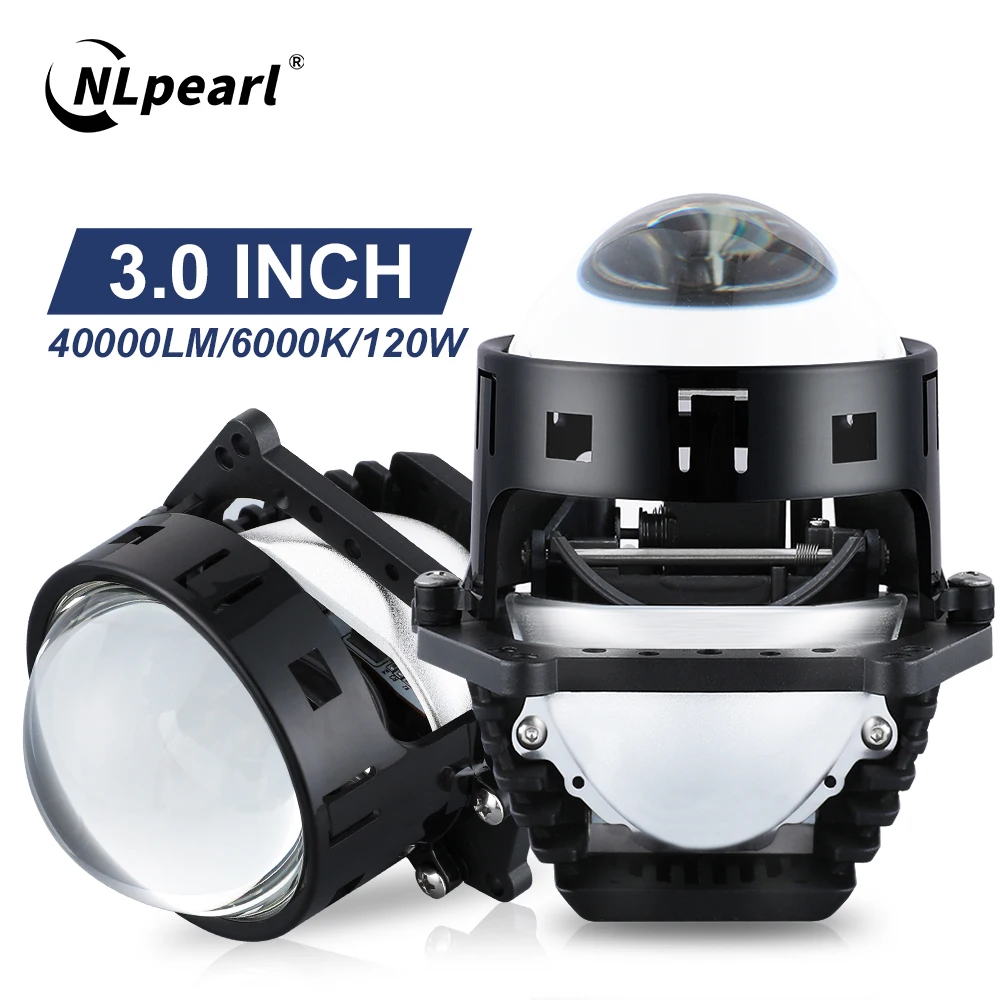 NLpearl-3-0inch-Bi-LED-Car-Projector-Lens-Headlights-Halo-Lights-For-H4 ...
