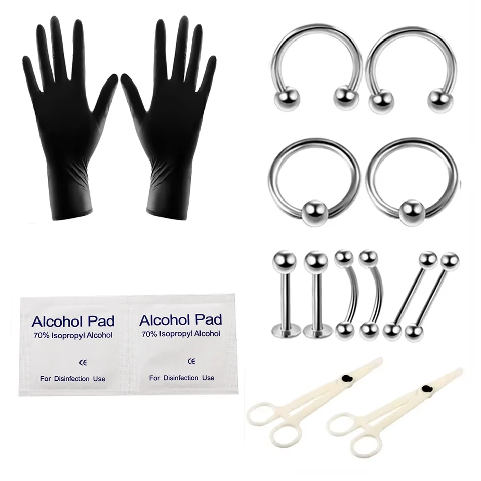 1Set-14G-16G-Disposable-Professional-Piercing-Tool-Kit-Body-Piercing ...