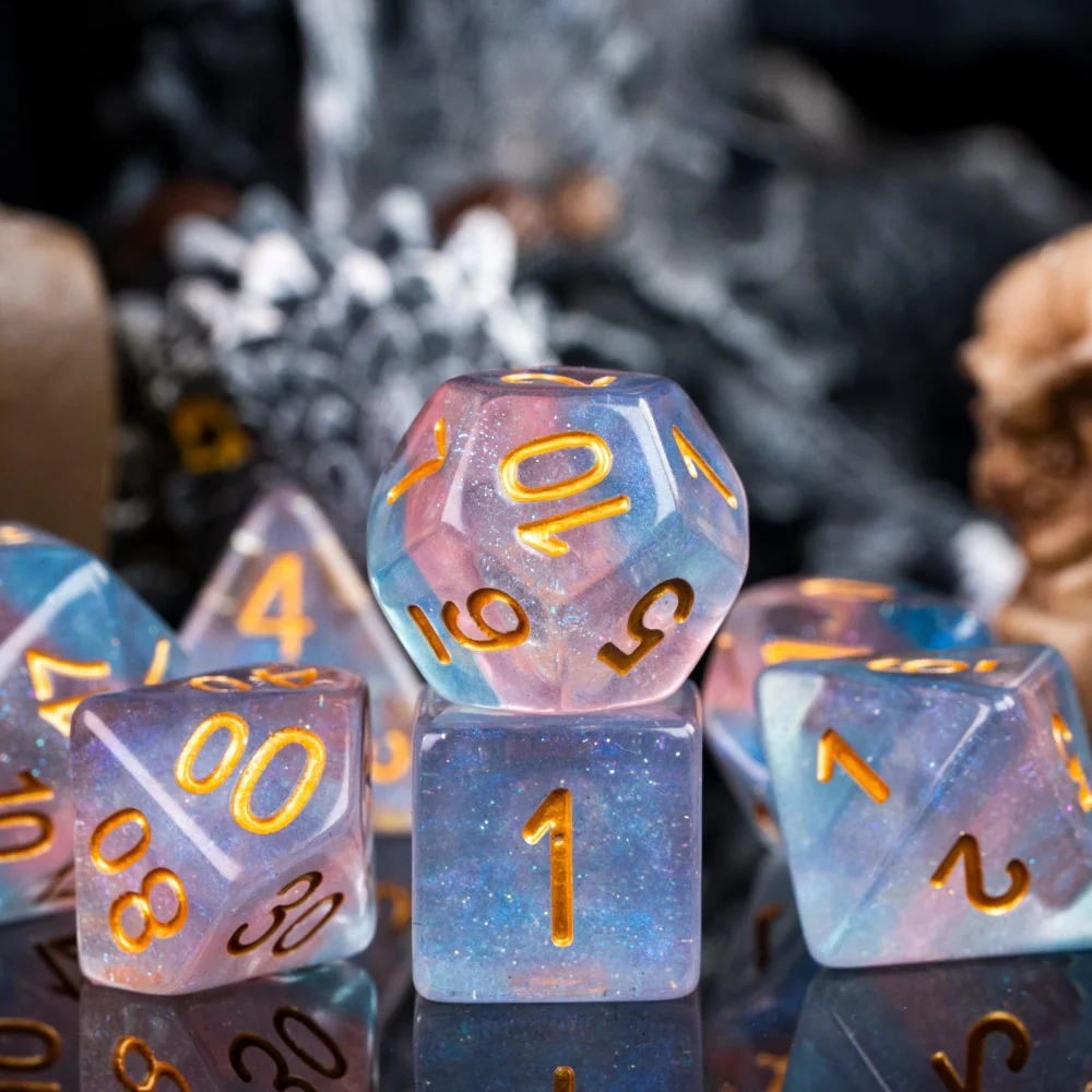 Cusdie-7Pcs-Pride-Flag-Dice-DND-Trans-Pride-D-D-Dice-Multicolor-D4-D20 ...