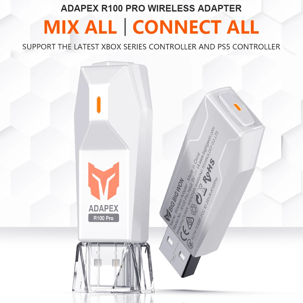 Adaptor-Bluetooth-R100-PRO-penerima-USB-nirkabel-konverter-Gamepad ...