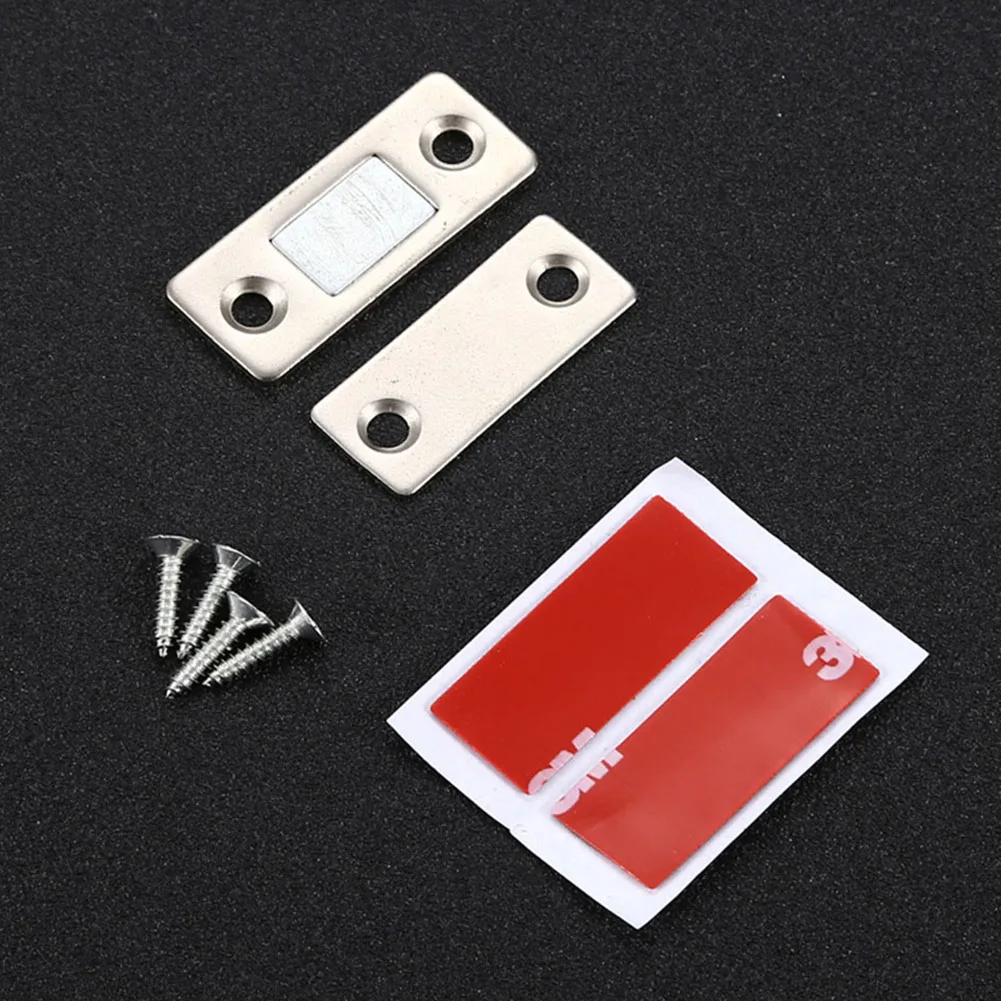1-Set-Magnetic-Cabinet-Catches-Hole-free-Invisible-Magnet-Door-Suction ...