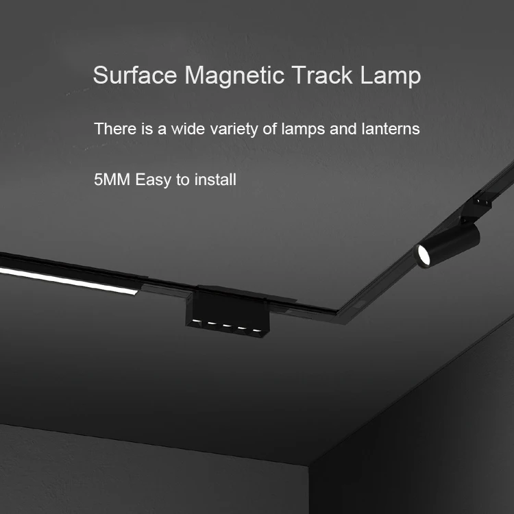 5mm-Thin-Magnetic-Track-Light-System-Black-White-Linear-Magnet-Home ...