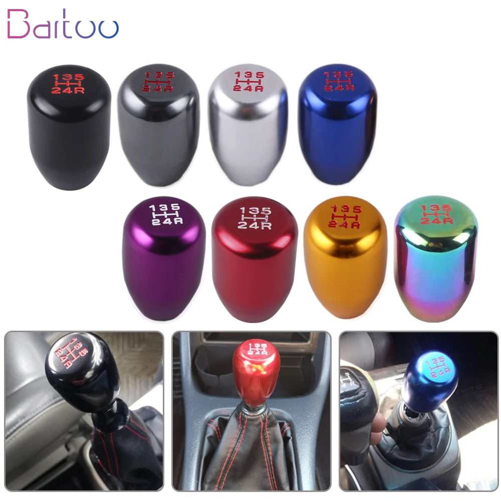 Universal-Aluminum-Alloy-Racing-5-Speed-Car-Auto-Gear-Shift-Knob-For ...