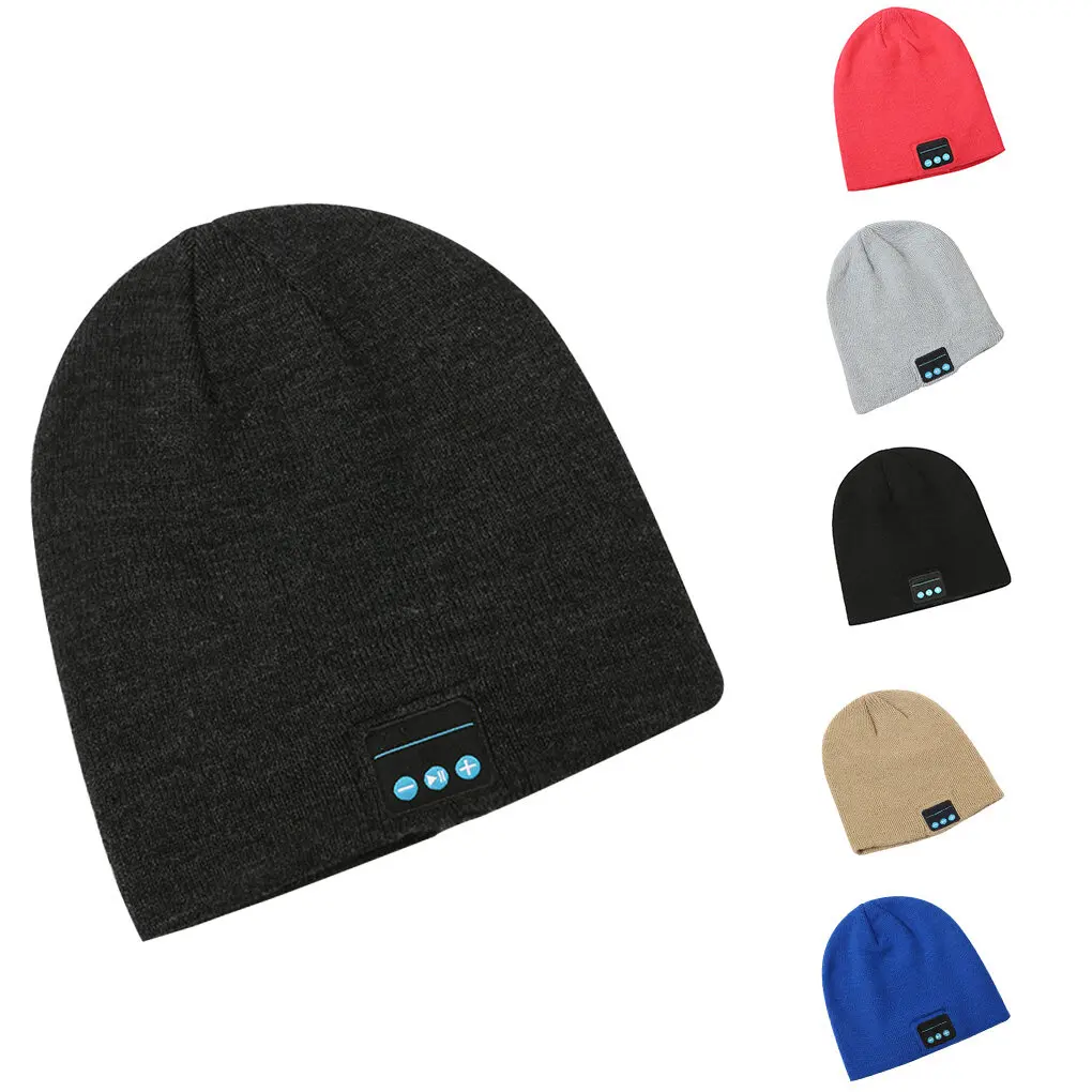 Unisex-Knitted-Bluetooth-5-0-Hat-Mens-Womens-Outdoor-Sports-Wireless ...