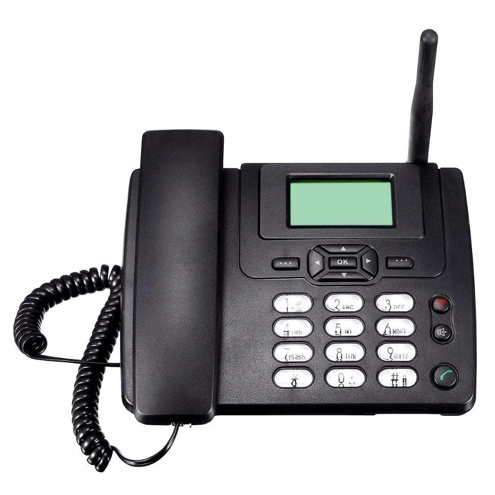 Telefone-fixo-sem-fio-com-r-dio-FM-telefone-com-fio-fixo-Desktop-Phone ...