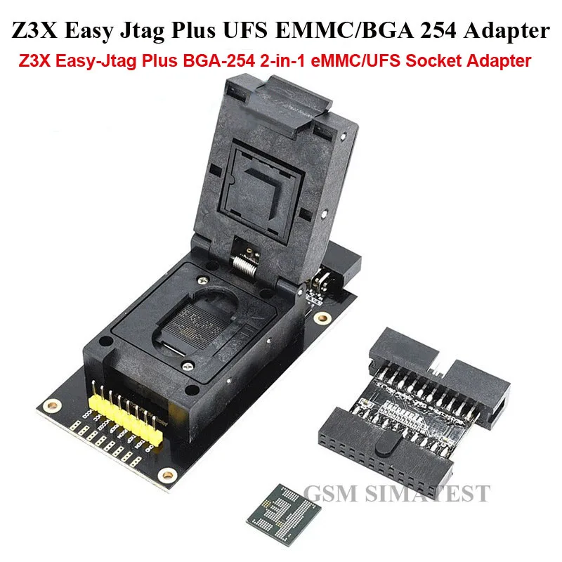 2025 Z3X Easy Jtag Plus Box EMMC Socket NAND Socket UFS BGA 153 UFS BGA ...
