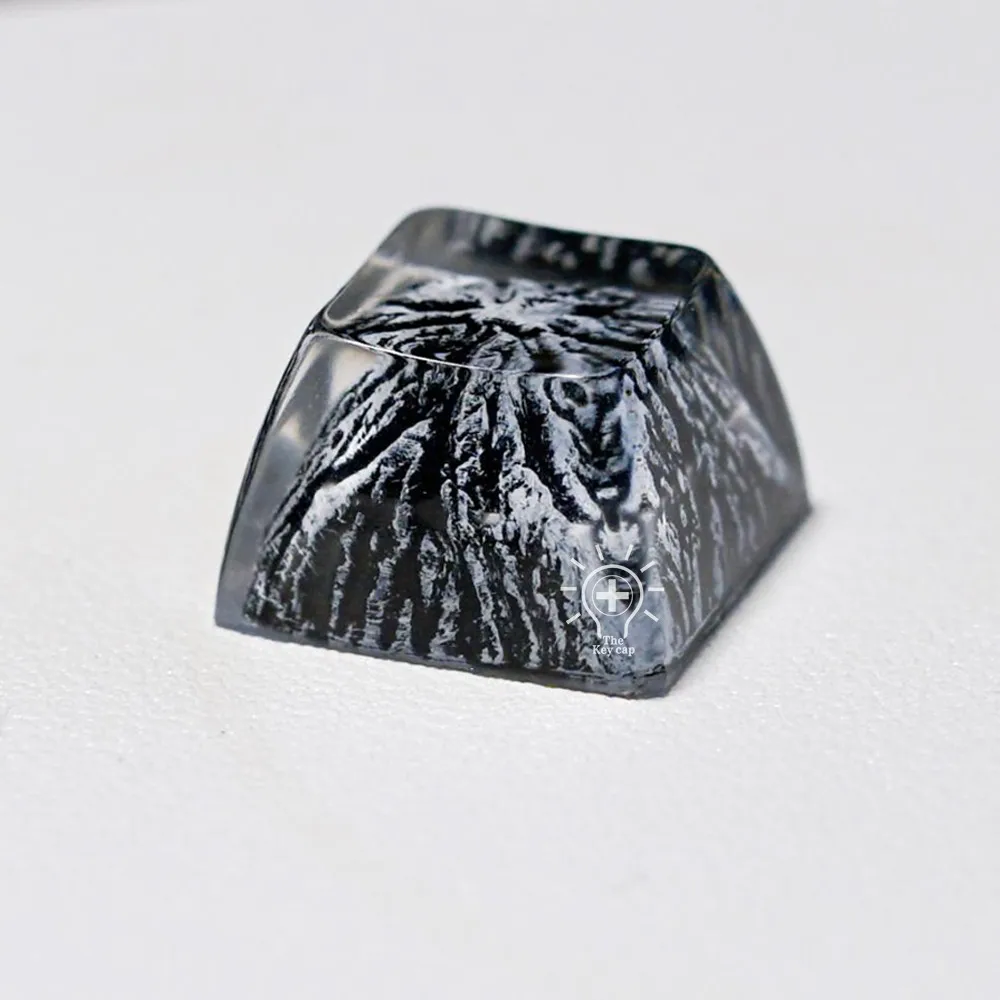 1pc personality Artisan Resin Snowy Mountain Keycaps For Cross-axis ...