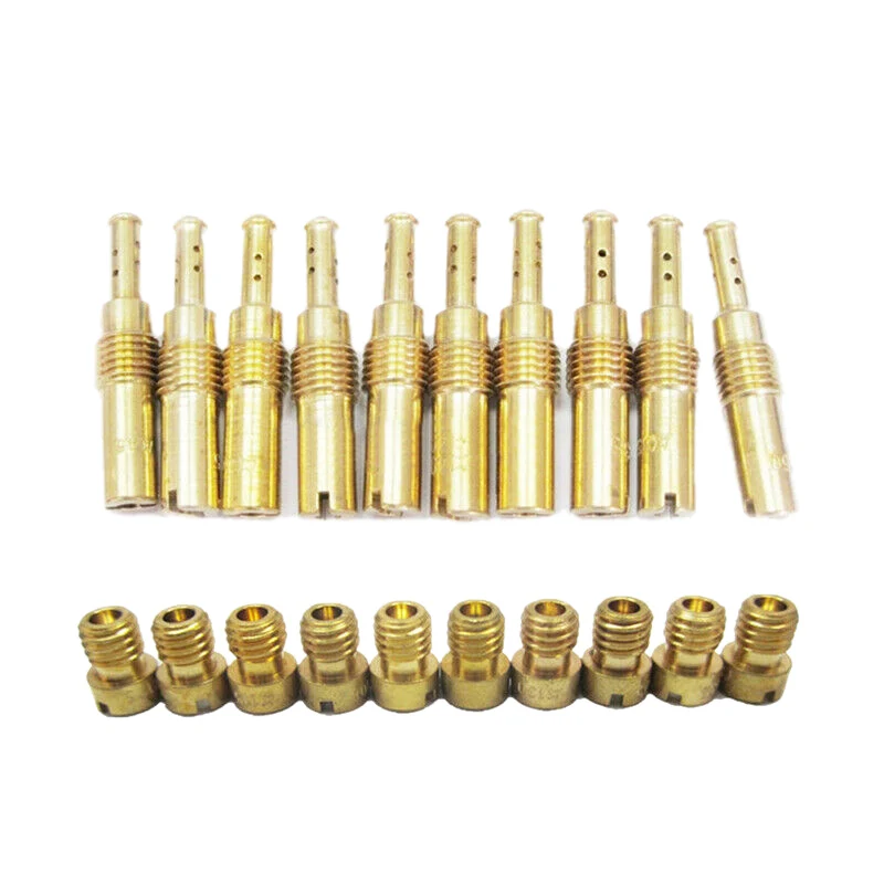 10Pcs-Carburetor-Main-Jet-Kit-10Pcs-Slow-Pilot-Jet-for-PWK-Keihin-OKO ...