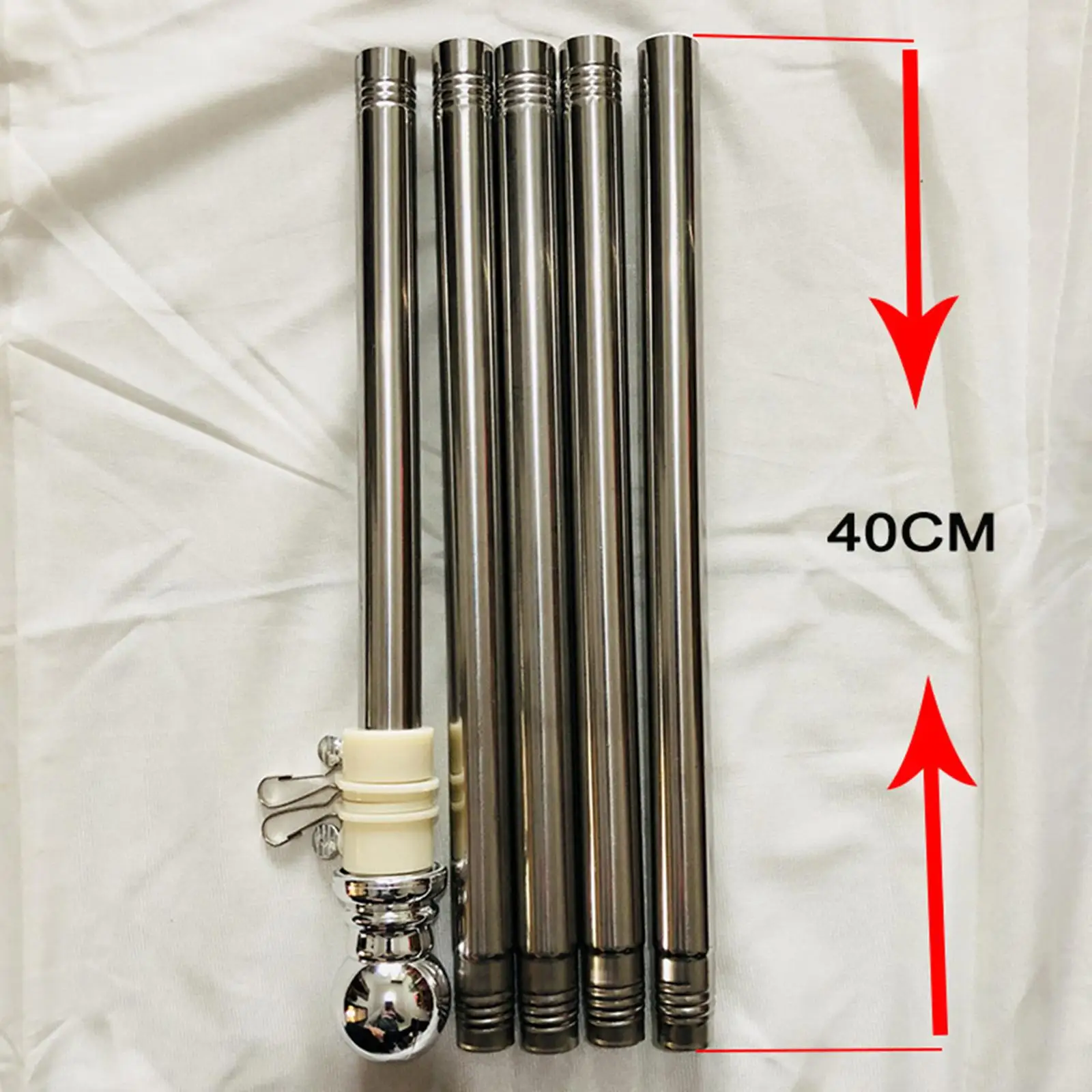 Poste de bandera de acero inoxidable, varilla resistente al óxido ...