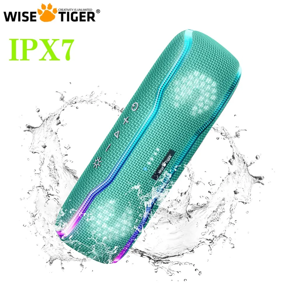 WISE-TIGER-Outdoor-Speaker-Bluetooth-Subwoofer-Speaker-IPX7-Waterproof ...