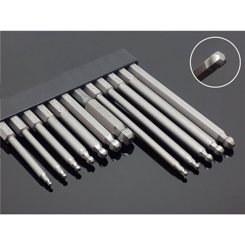 7pcs Or 5pcs Set Ball Bit S2 Steel Screwdriver Drill Screw Driver Bits ...