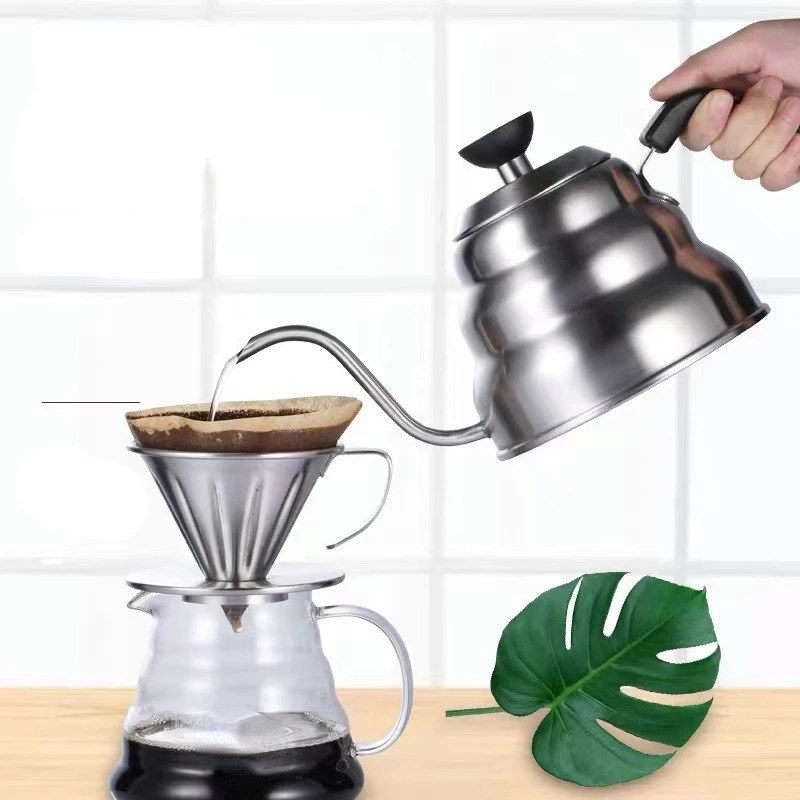 Coffee Kettle1L/1.2L Stainless Steel Pour Over Coffee Pot Kettle Drip ...