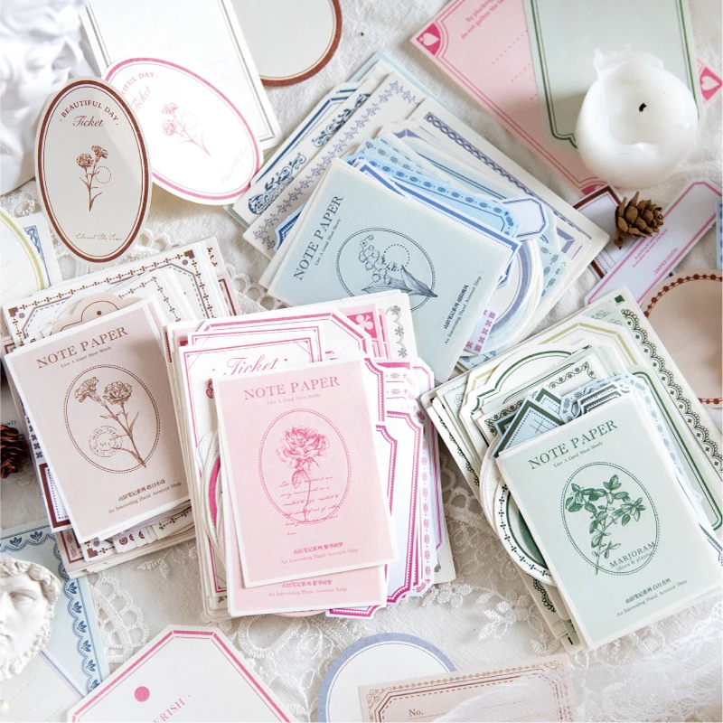 Yoofun-104pcs-lot-Vintage-Notes-Collection-Memo-Pad-Decorative-Note ...