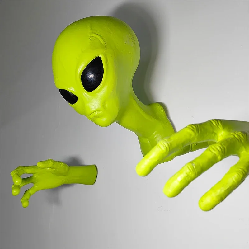 Art-culos-de-Halloween-en-3D-Alien-verde-OVNI-visitante-organismo-alien ...