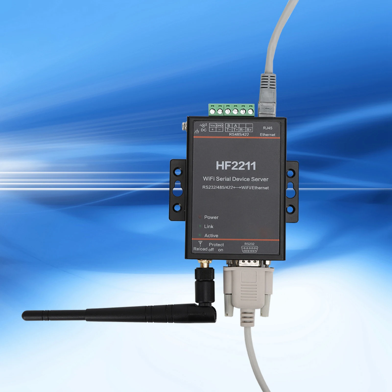 Server Software YLSHRF HF7121 Serial Server RS485 To Ethernet DTU Short ...