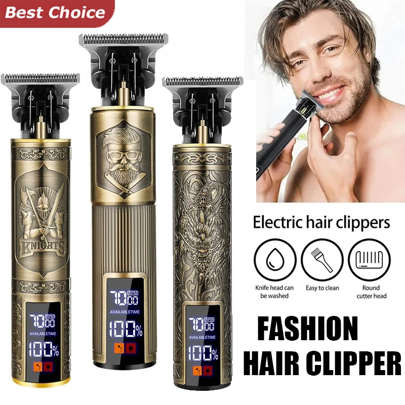 Three-Speed Variable Gear T9 Clipper Hair Rechargeable Man Shaver ...