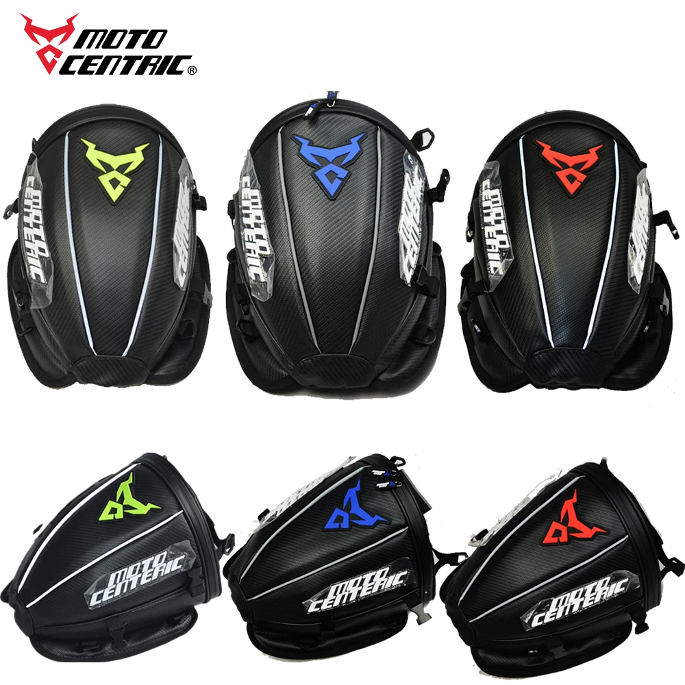 Motocentric-Motorcycle-Tail-Bag-Waterproof-Reflective-Carbon-Fiber ...