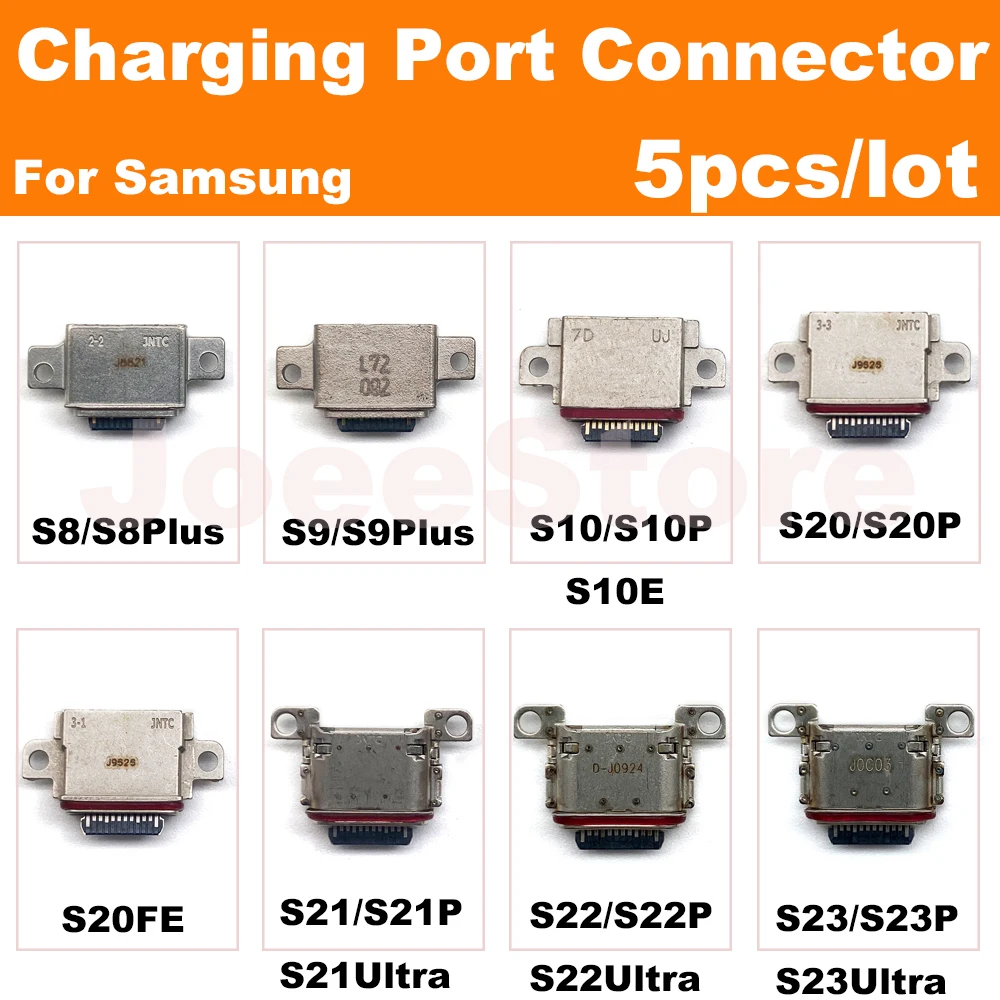 5pcs USB Charging Port Jack Dock Connector For Samsung S23 S22 S10 S20 ...