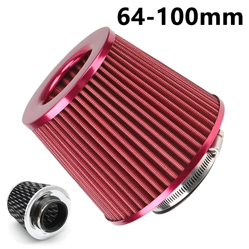 64-100mm-Universal-Air-Filter-Kit-Cone-Cold-Intake-Filter-Car-Sponge ...