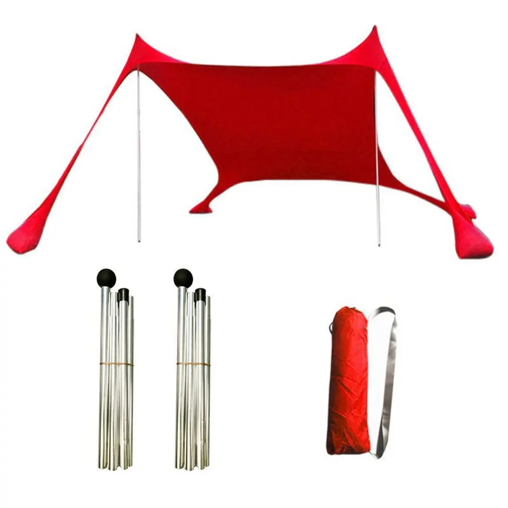 Family-Beach-Sunshade-Lightweight-Sun-Shade-Tent-With-Sandbag-Anchors-4 ...