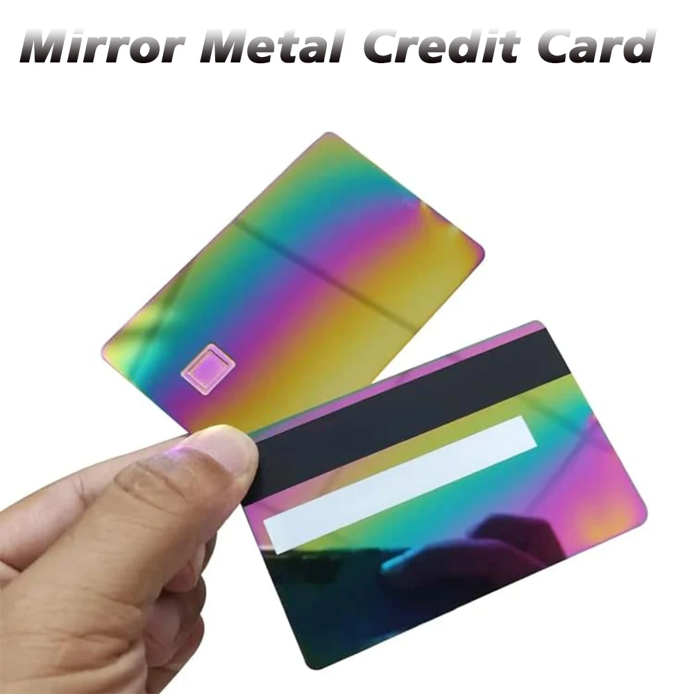 Mirror-Metal-Credit-Card-4442-Small-Chip-Credit-Card-DIY-Laser-Etching ...