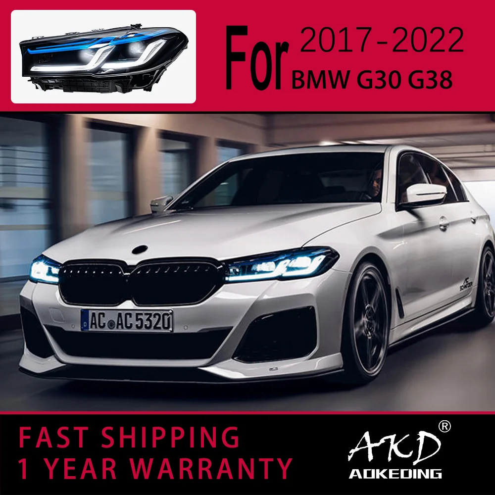 Car Lights for BMW G30 G38 F90 525I 530I LED Headlight 2018-2022 M5 ...
