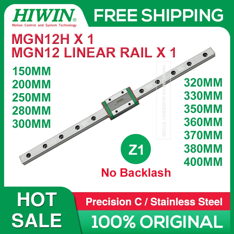 Hiwin MGN12H Z1 Hiwin MGN12 Linear Rail 200 250 280 300 320 330 350 360 ...