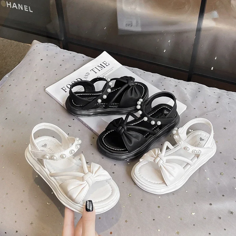 Girl Princess Dress Sandals 2025 Summer New Kids Sandal Hollow-out Open ...
