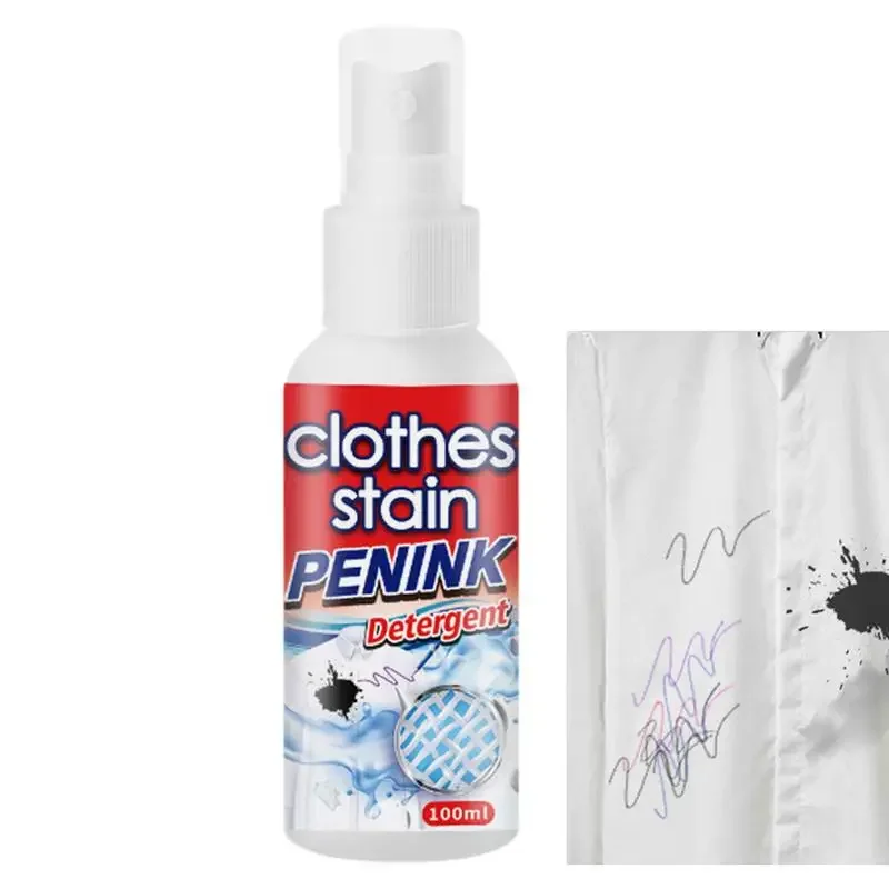 Clothes Stain Remover 100ml Ink Remover Spray Ink Marker Carpets ...