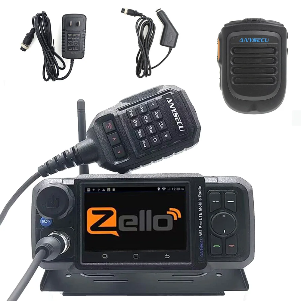 ANYSECU Zello 4G-W2 Pro Unlocked 4G Network Radio N61 Android 7.0 WIFI Poc Radio work with Real ...